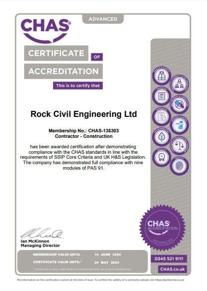 COMPANY POLICIES & ACCREDITATIONS - Rock Civils